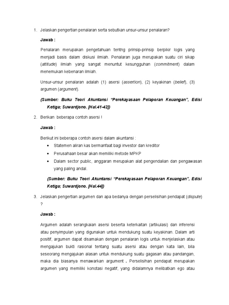 Jawaban TA Bab 2 No. 1-13 | PDF | Karier & Perkembangan