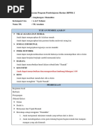 Lembar Kerja TK Tema Lingkunganku-Keluargaku Biru Sederhana | PDF