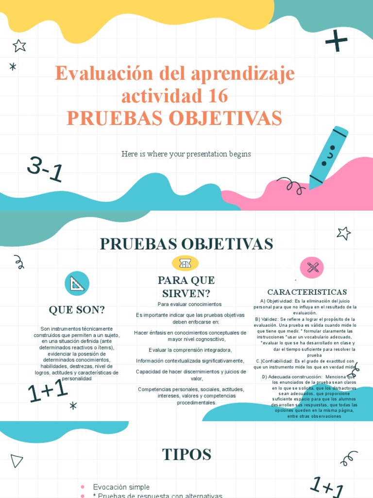 Pruebas Objetivas | PDF | Evaluación | Proposición