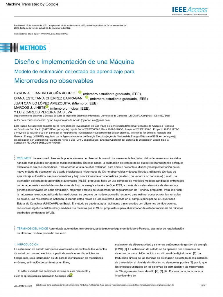 Design And Implementation Of A Machine Learning State Estimation Model For Unobservable