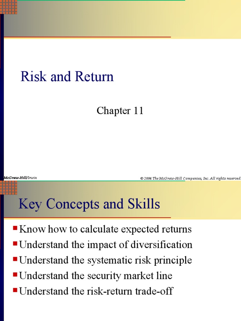 CH 11 Risk and Return | PDF