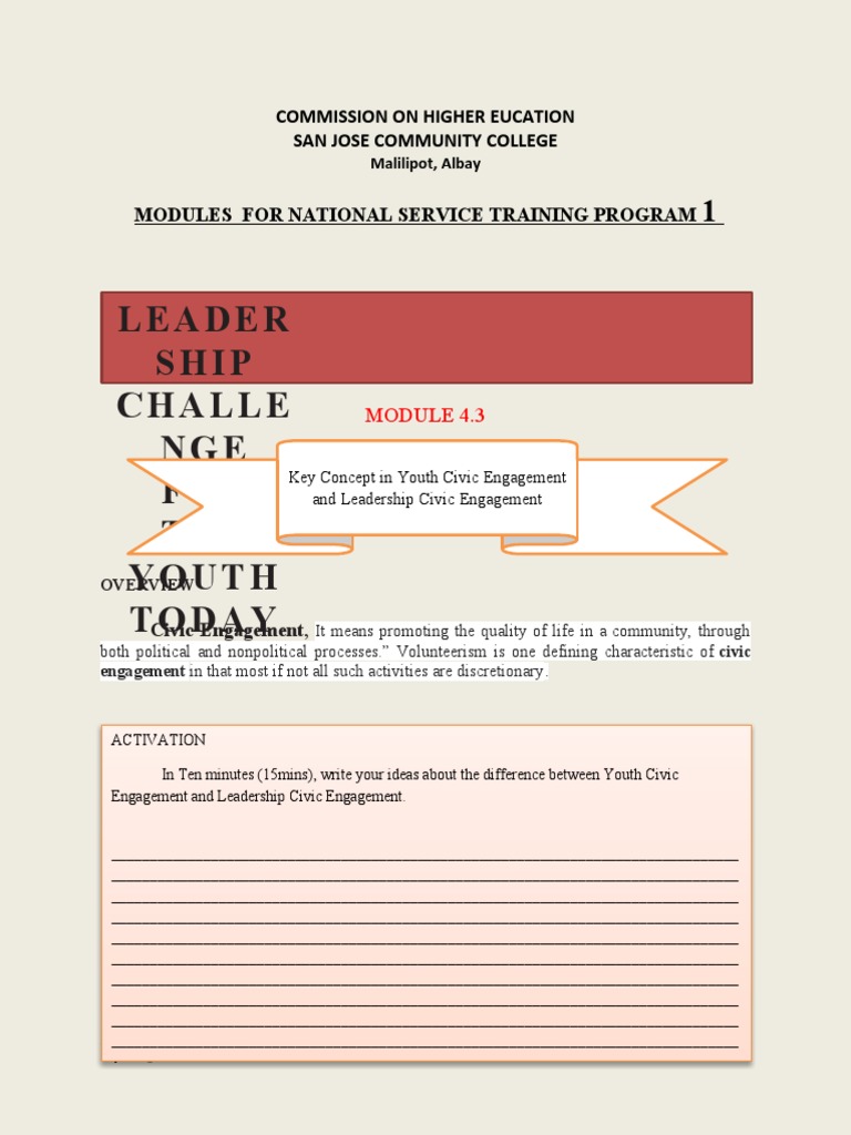 Module-2 3 | PDF | Civic Engagement