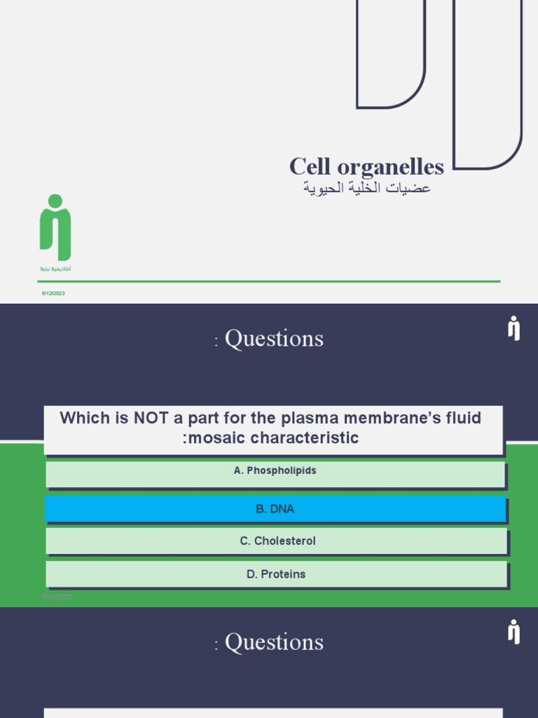Cell Organelles Quiz | PDF | Cell (Biology) | Cytoplasm