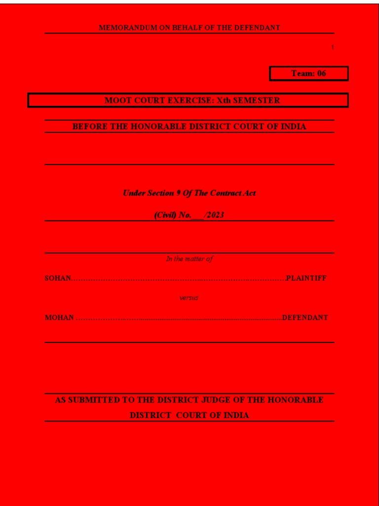 Team - 06 | PDF | Offer And Acceptance | Breach Of Contract