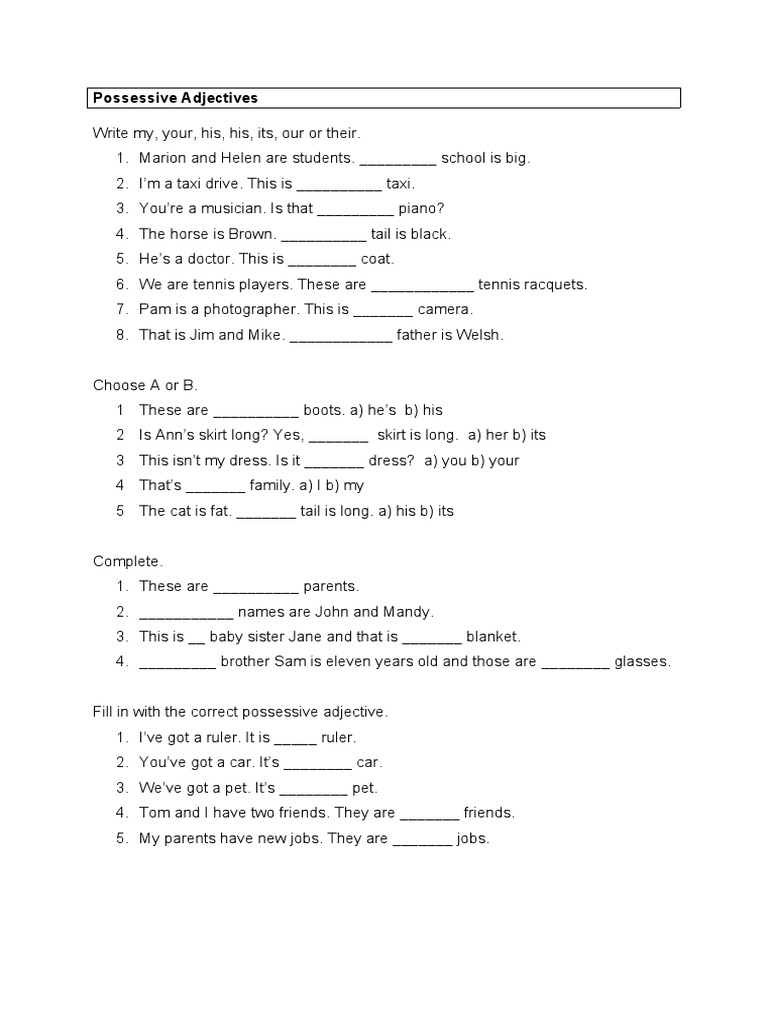 English Grammar Practice | PDF | Wellness