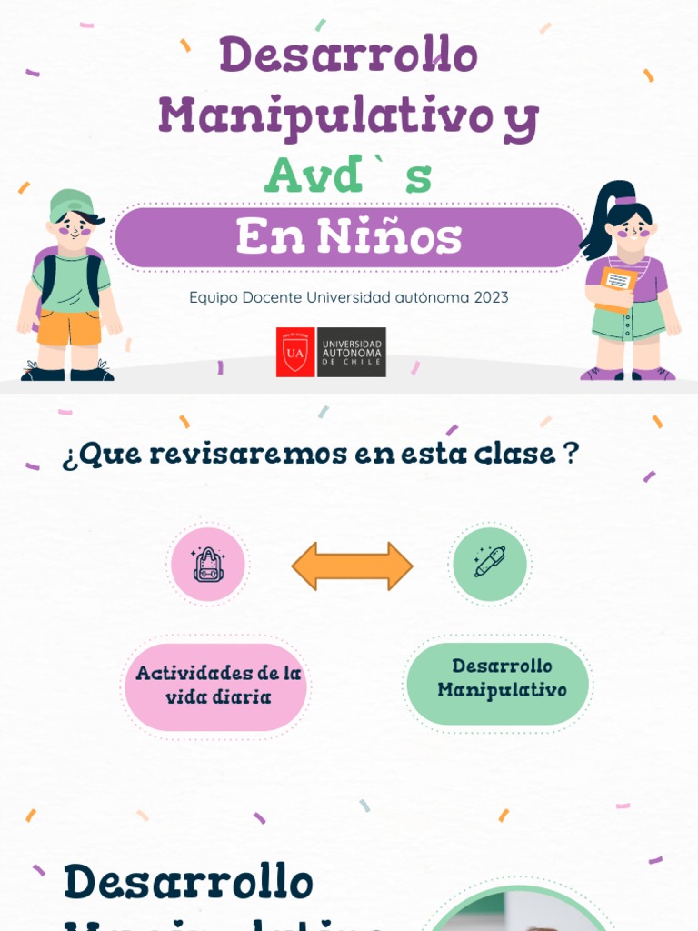 Avd's y Prensiones en Niños | PDF | Mano | Higiene