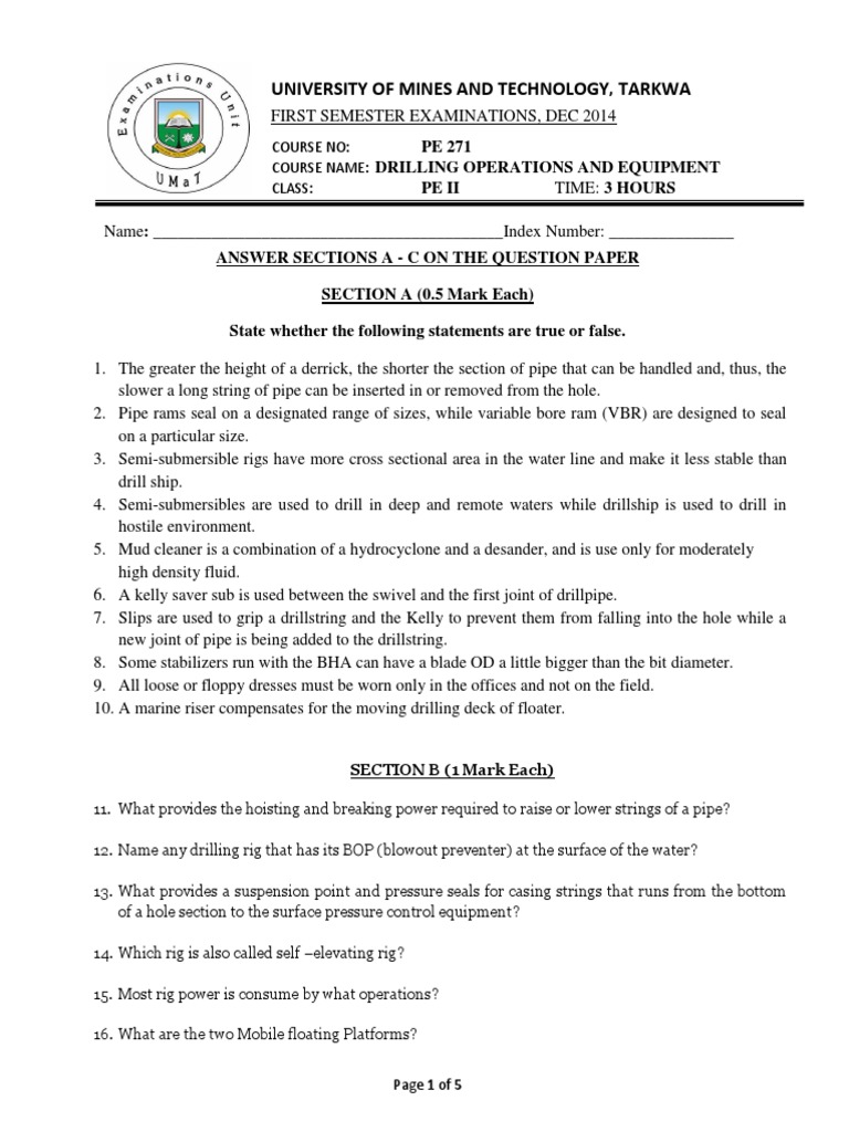 Drilling Operation and Equipment | PDF