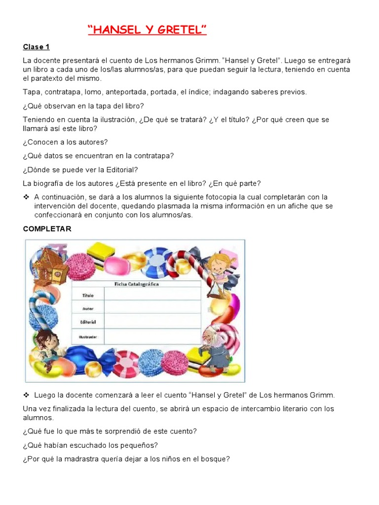 3ro HANSEL Y GRETEL | PDF | Hansel y Gretel | Hansel y Gretel (Ópera)