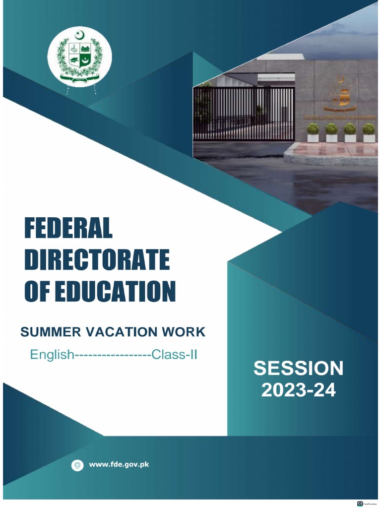 Summer Task Class-II | PDF