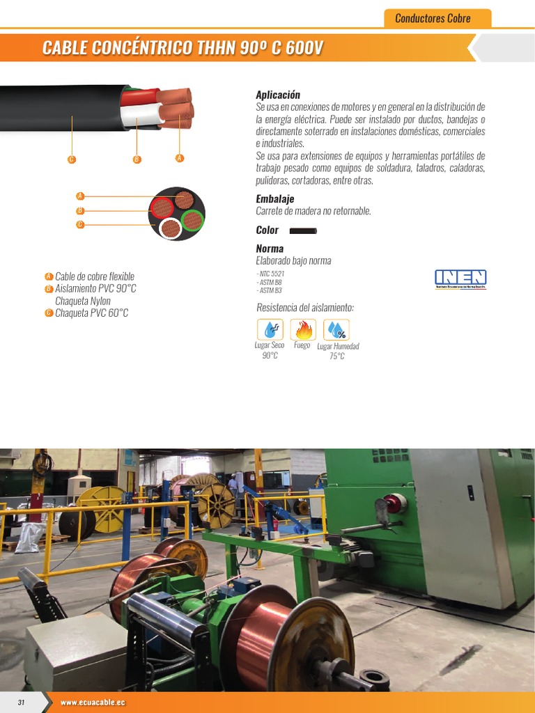 Cable Concentrico | PDF | Ciencia de los Materiales | Materiales