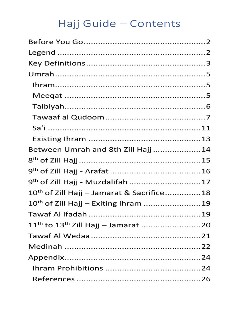 My Hajj Guide | PDF | Hajj | Medina