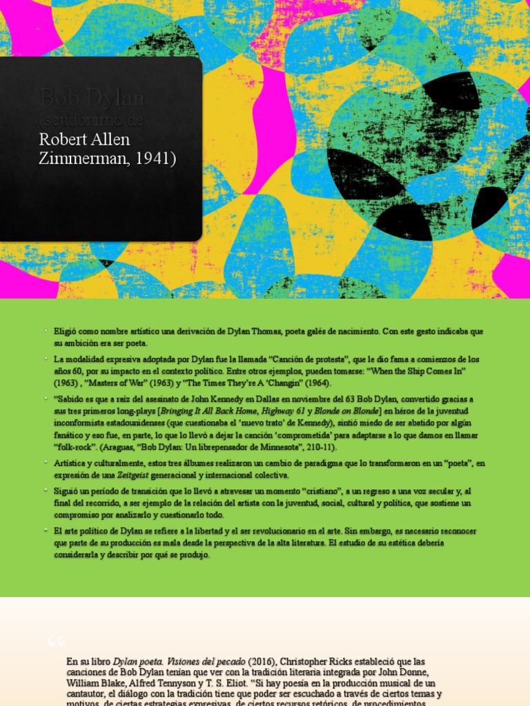 Bob Dylan | PDF | Bob Dylan | Letra