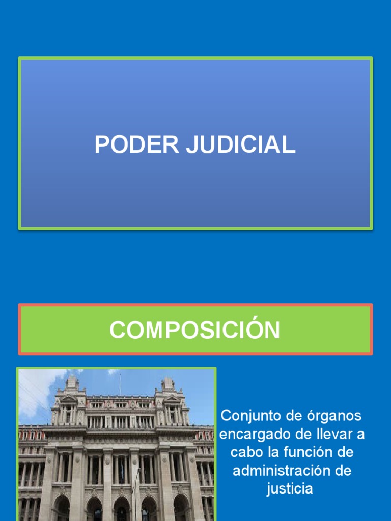 Estructura y Funciones del Poder Judicial | PDF | Judicaturas ...