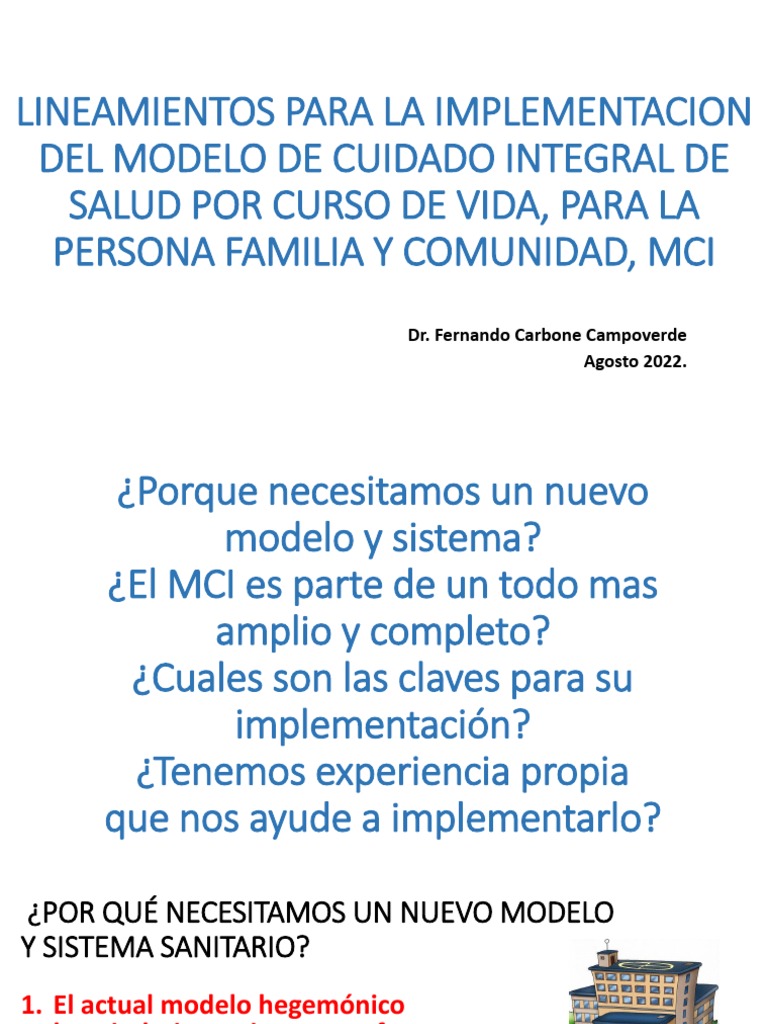 Lineamientos para La Implementacion Del Modelo de Cuidado | PDF | Perú ...