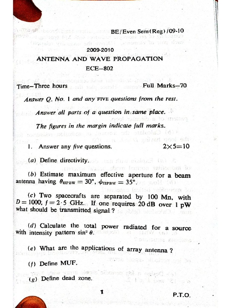 Antenna PYQ Marged | PDF