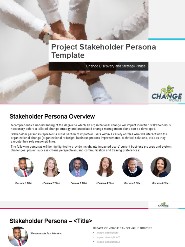 Stakeholder Persona Template for Change Management | PDF