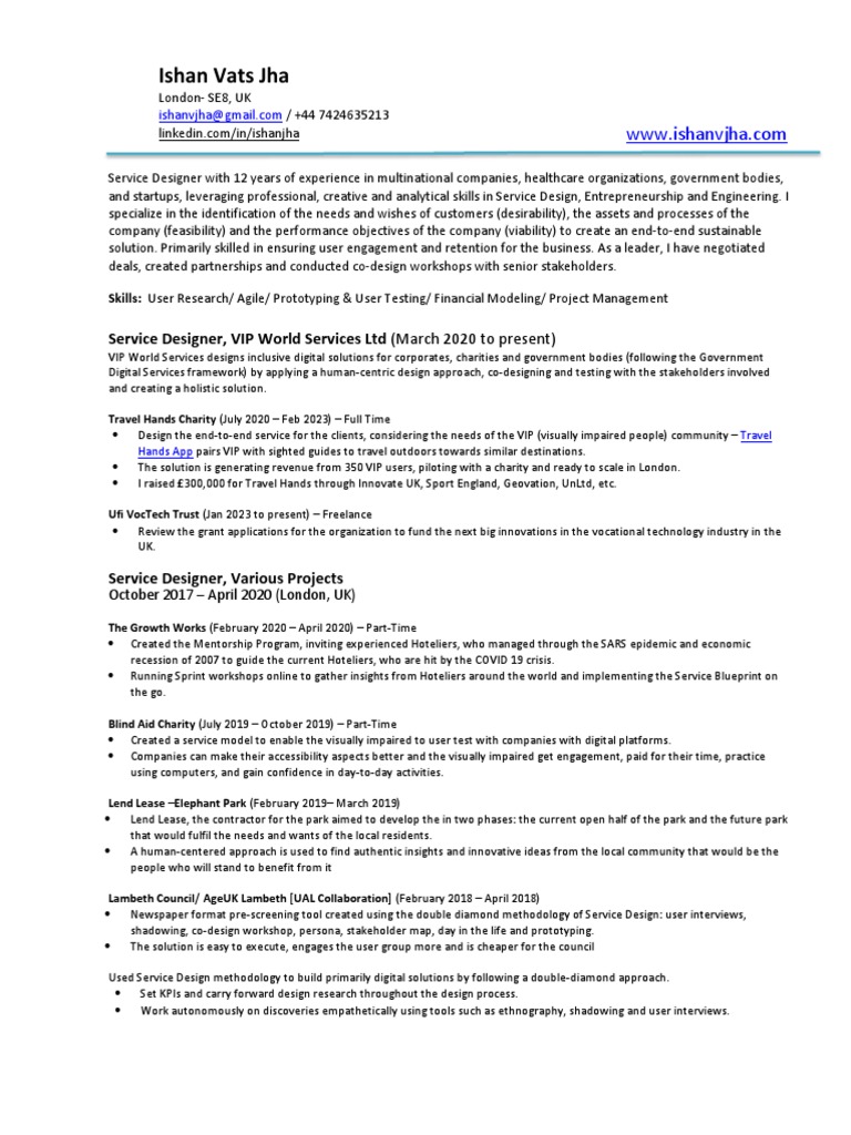 CV-Ishan Vats Jha vSDn | PDF