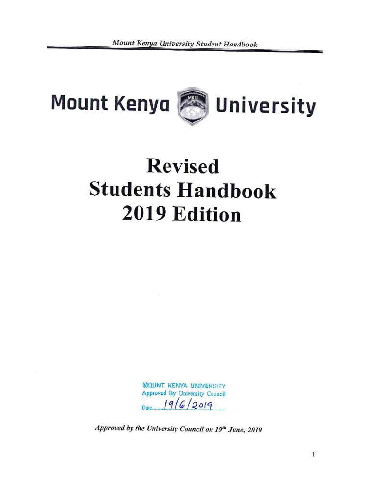 Students Handbook 2019 Edition | PDF