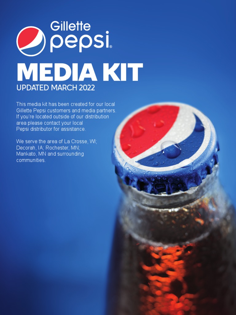 Gillette Pepsi Cola Media Kit | PDF | Graphic Design | Color