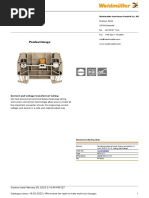 Weidmüller WDU 10 SL/EN Data Sheet | PDF | Electrical Connector ...