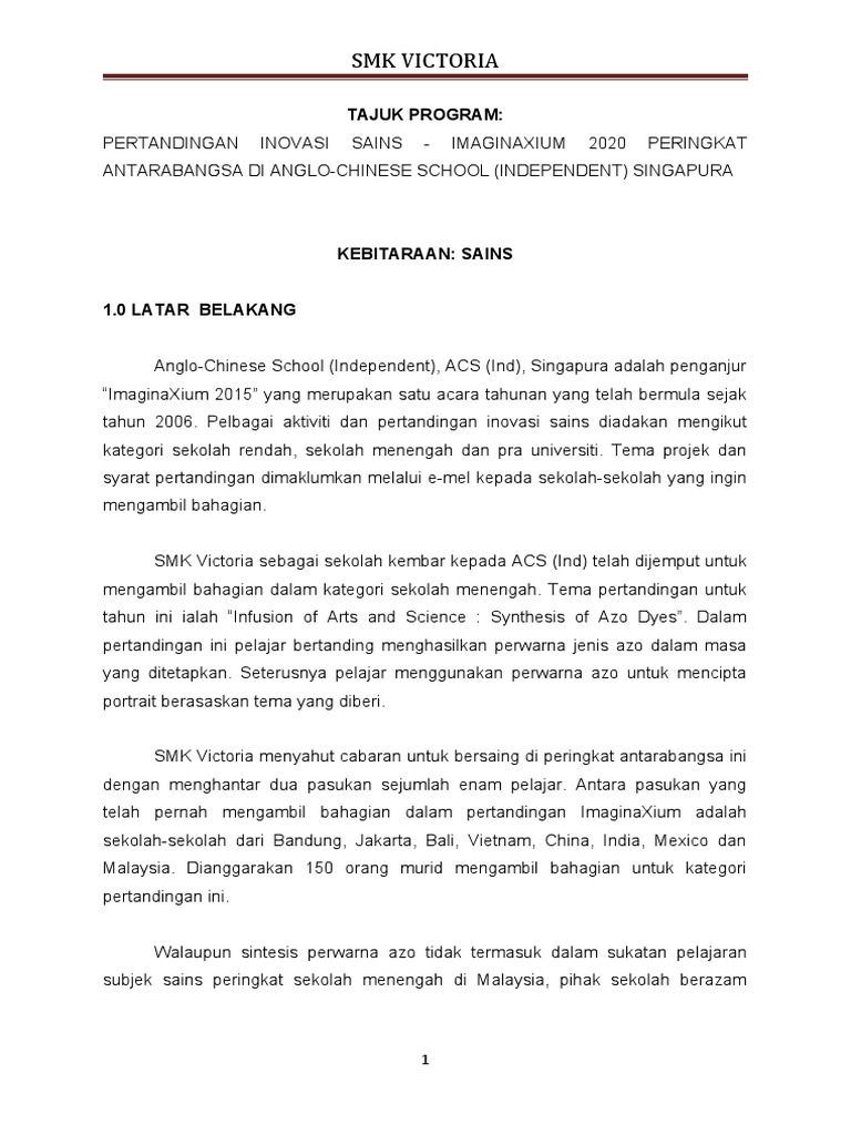 Contoh Kertas Kerja Permohonan | PDF