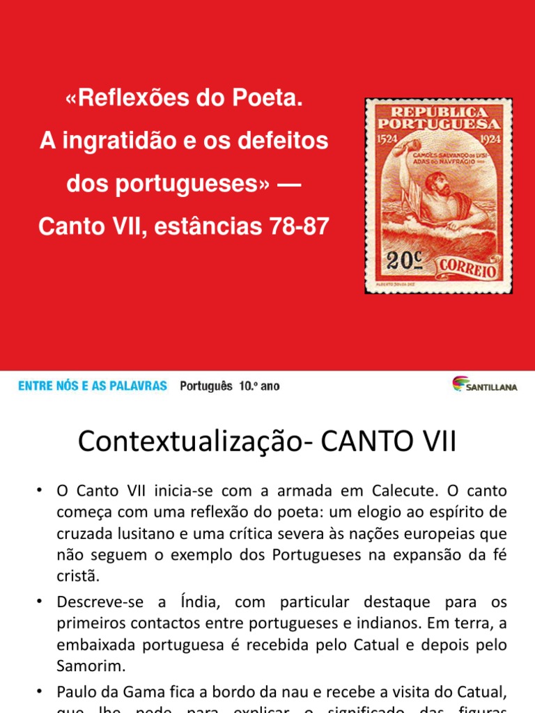 Reflexões Do Poeta - Canto Vii | PDF