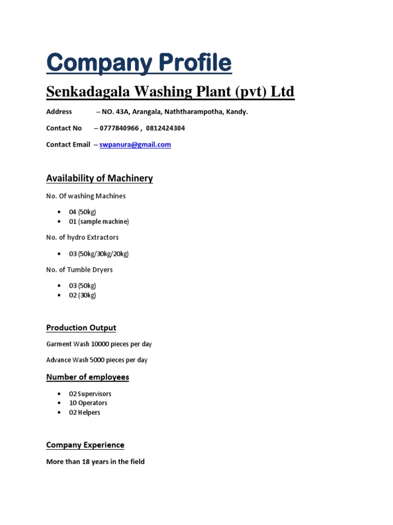 Company Profile | PDF