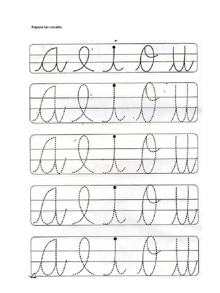 Repasa Las Vocales | PDF