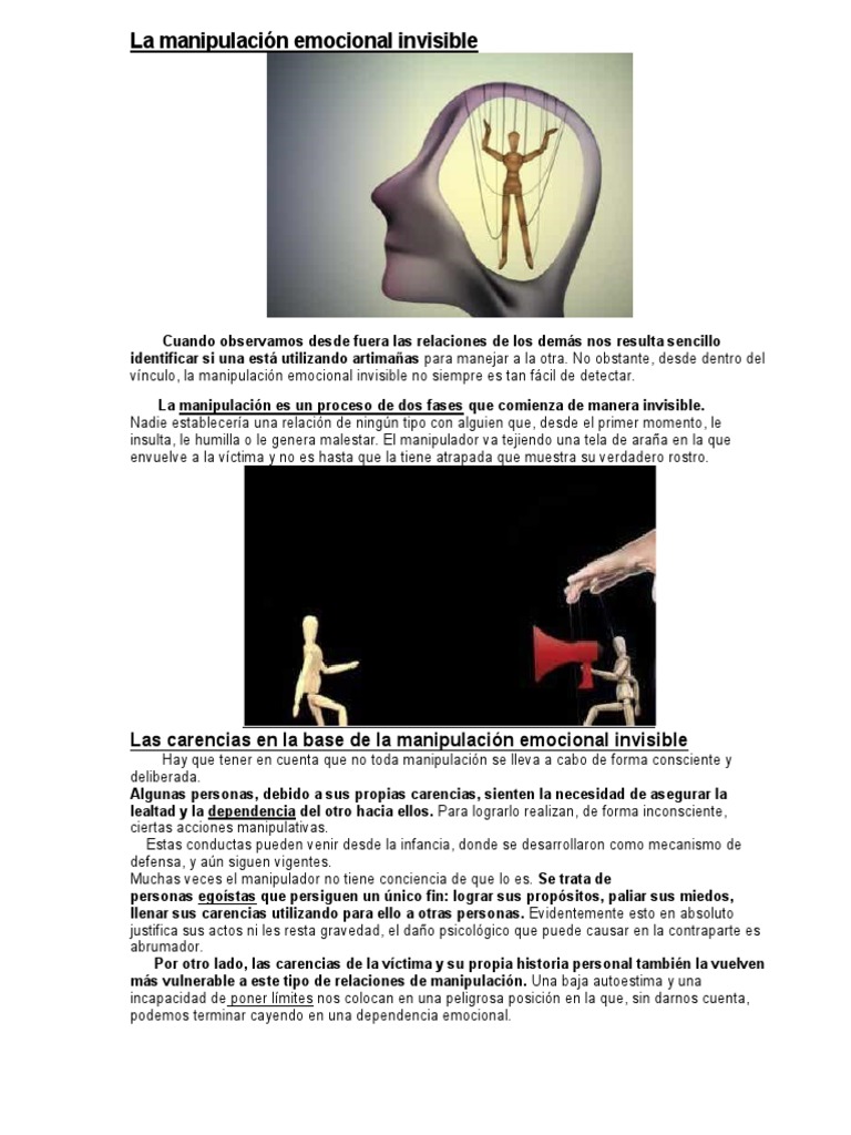 MANIPULACION EMOCIONAL | PDF