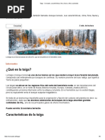 Ubicación y características de la taiga | PDF