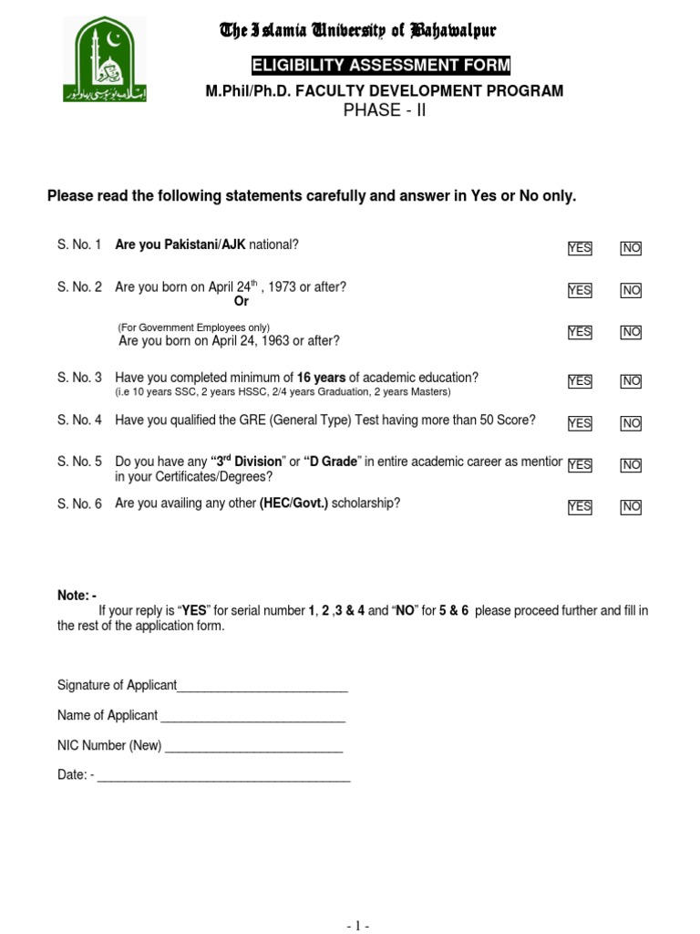 FDP Application Form Phase II | PDF | Bachelor's Degree | Academic Degree