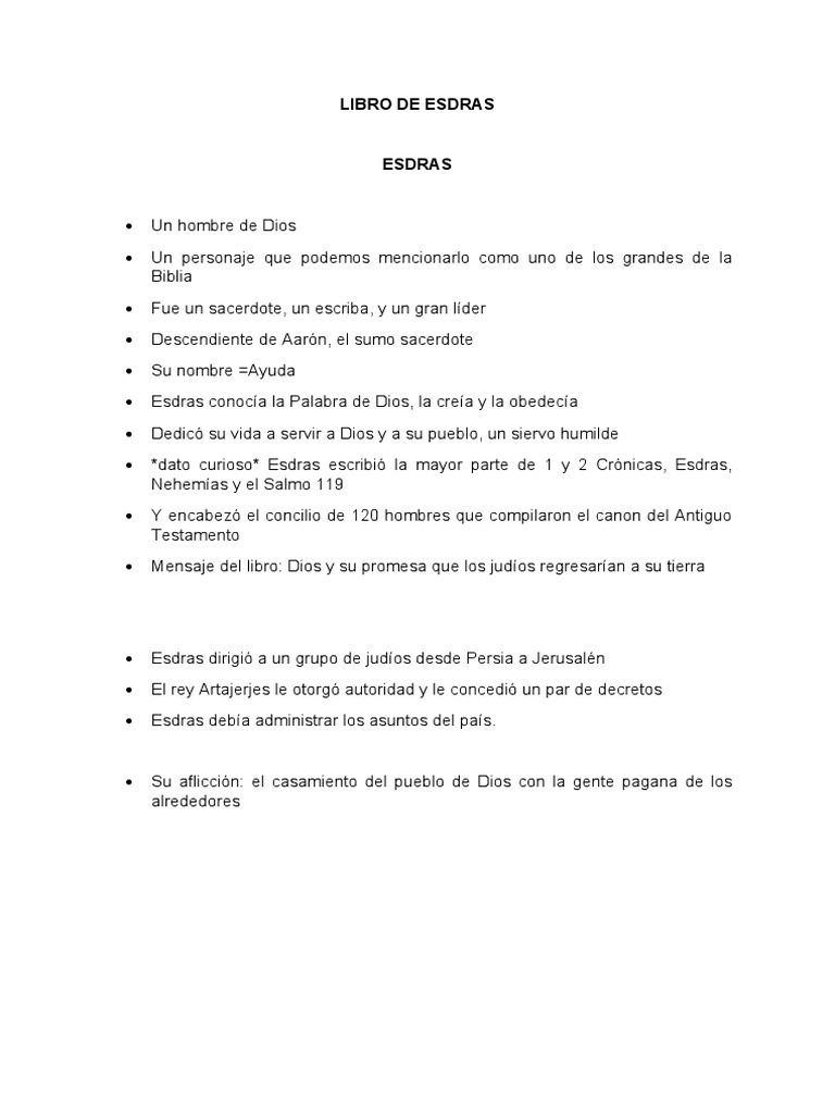 Libro de Esdras | PDF | Ezra