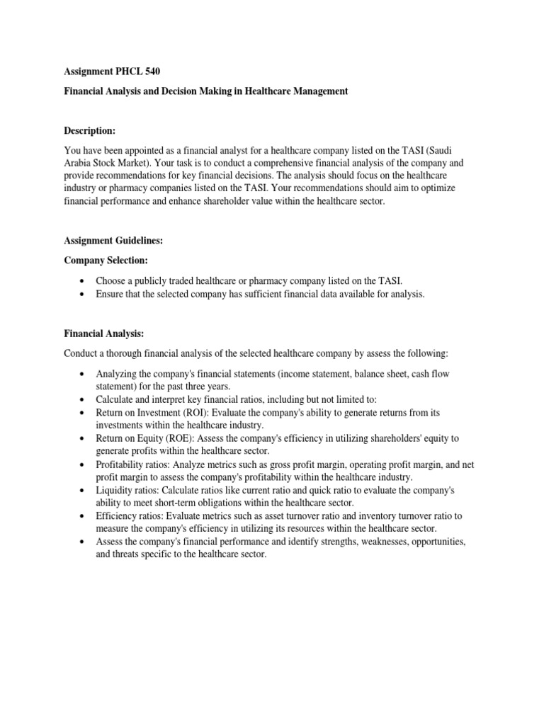 Assignment PHCL 540 | PDF