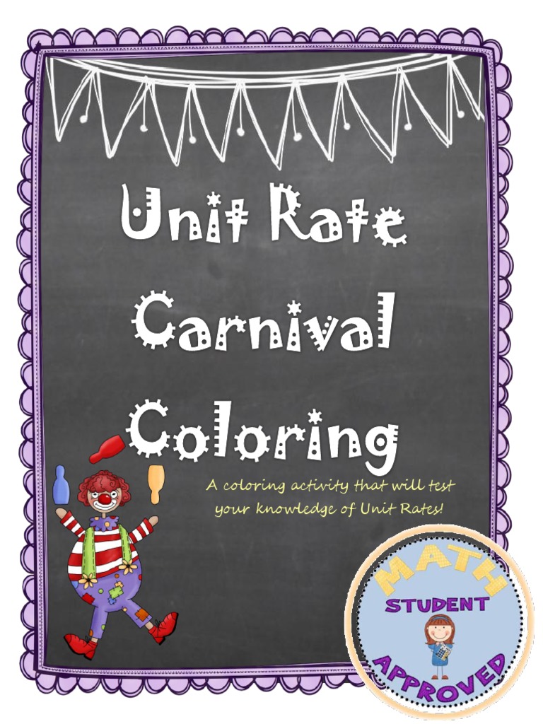 Coloring Unit Rate | PDF | Color | Red