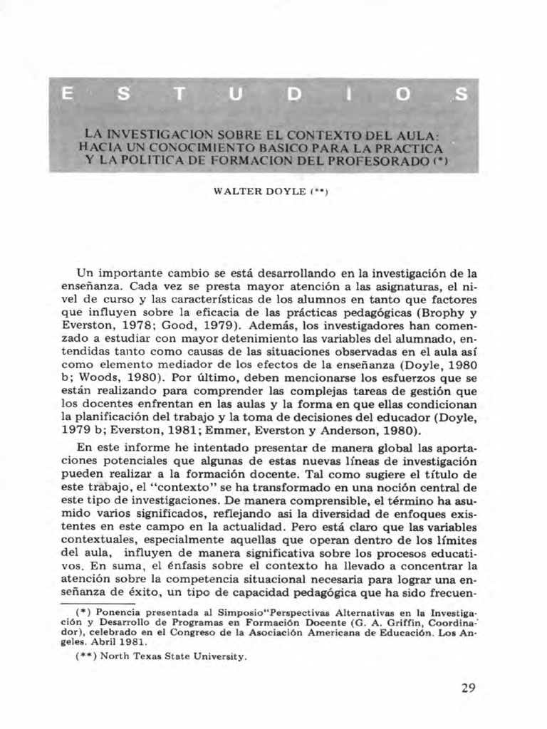 Walter Doyle | PDF