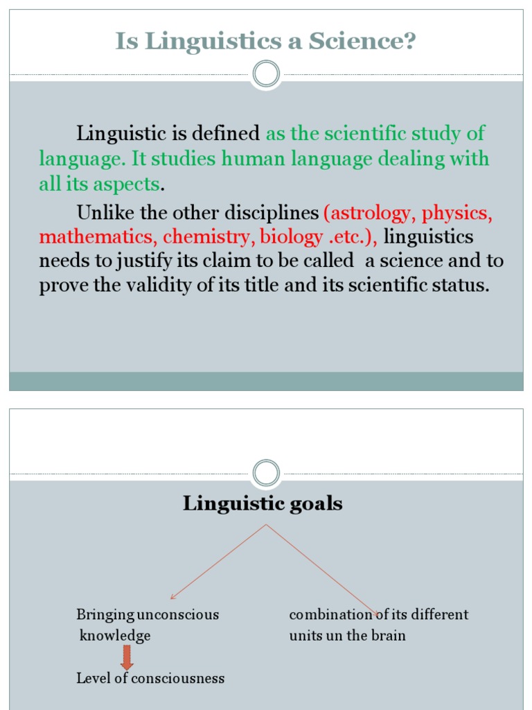 2-Is Linguistics A Science | PDF