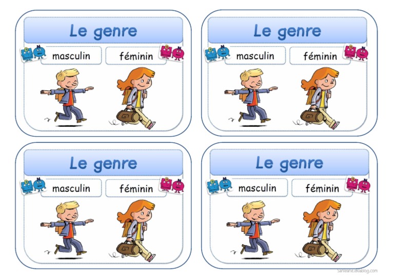 Leçon Feminin Masculin | PDF