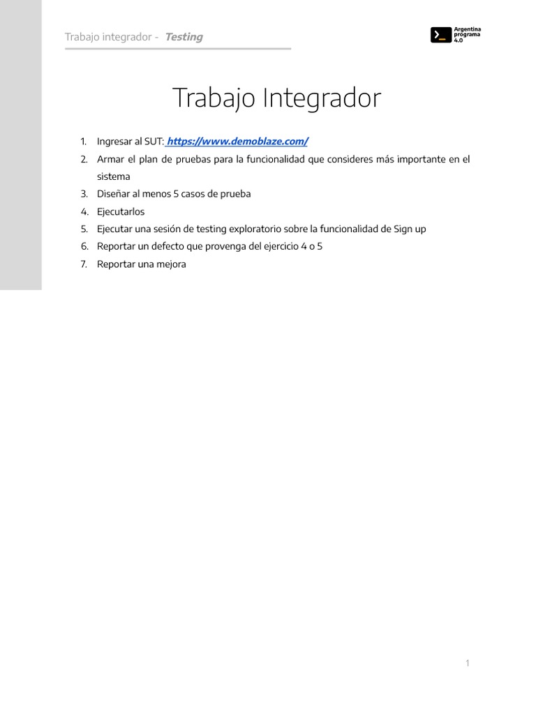 Trabajo Final Integrador | PDF