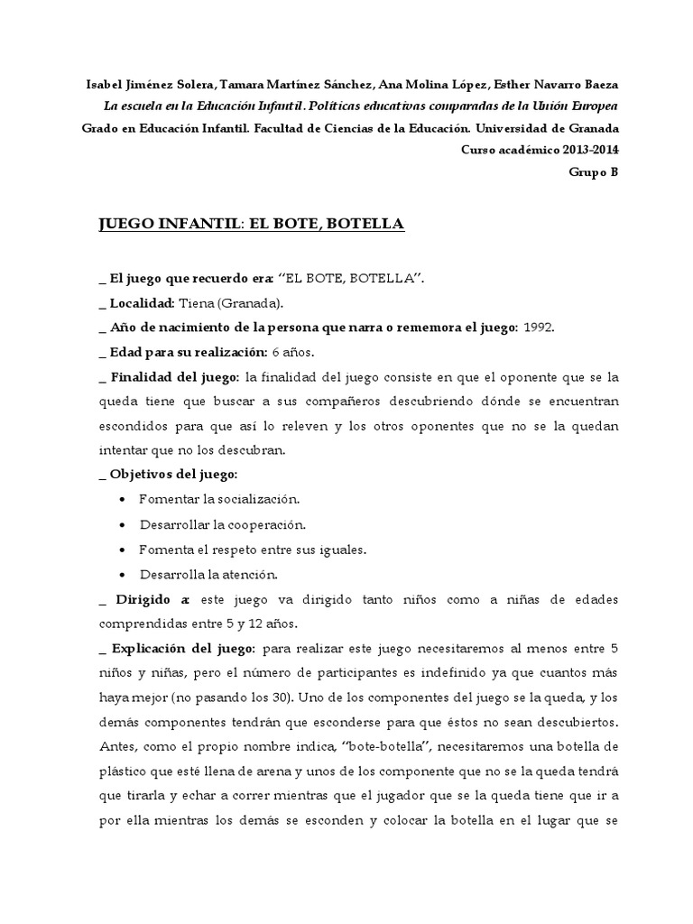 Bote Botella | PDF