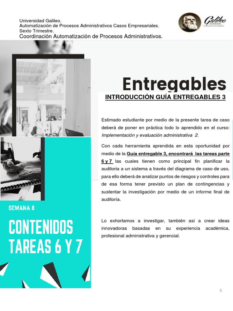 Entregable 3 Tareas 6 7 Edicin 2023 | Descargar gratis PDF | Auditoría | Automatización
