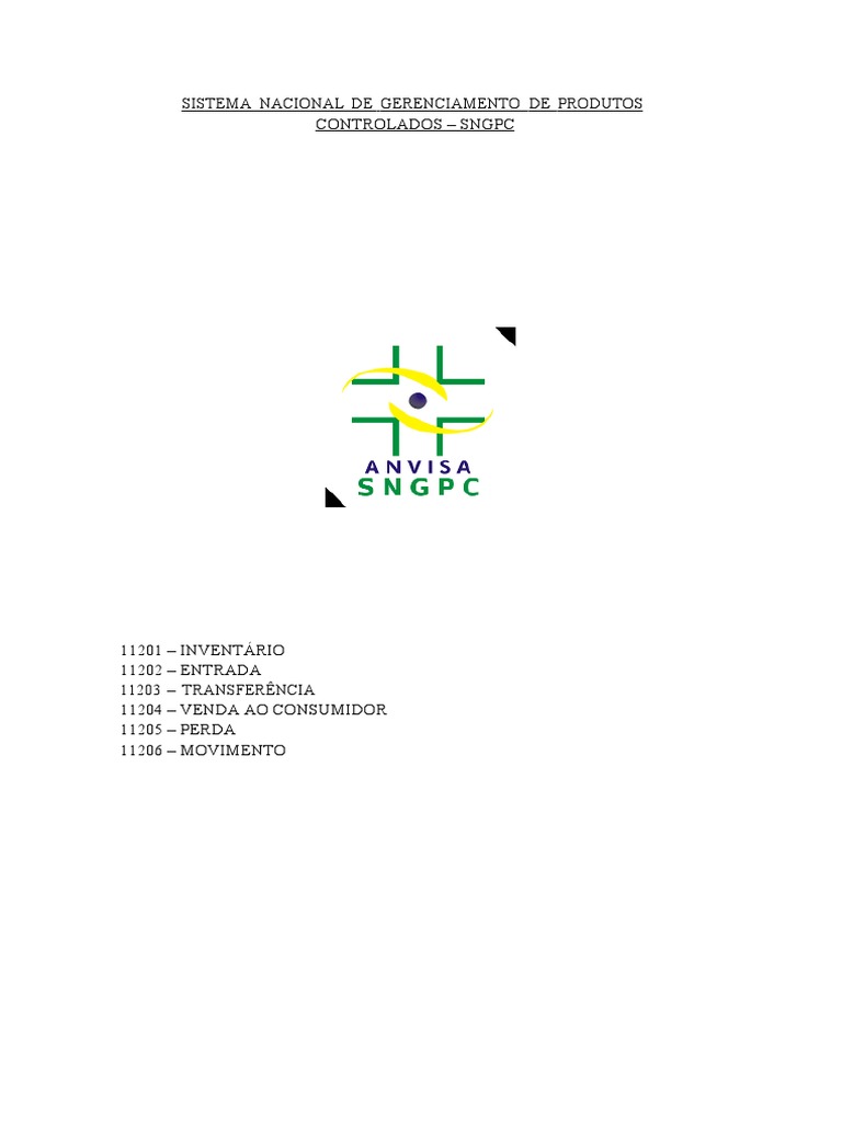 Sinteg-Sistema Nacional de Gerenciamento de Produtos | PDF