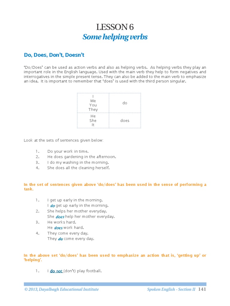 SpokenEnglish Sec2 Lesson6 | PDF