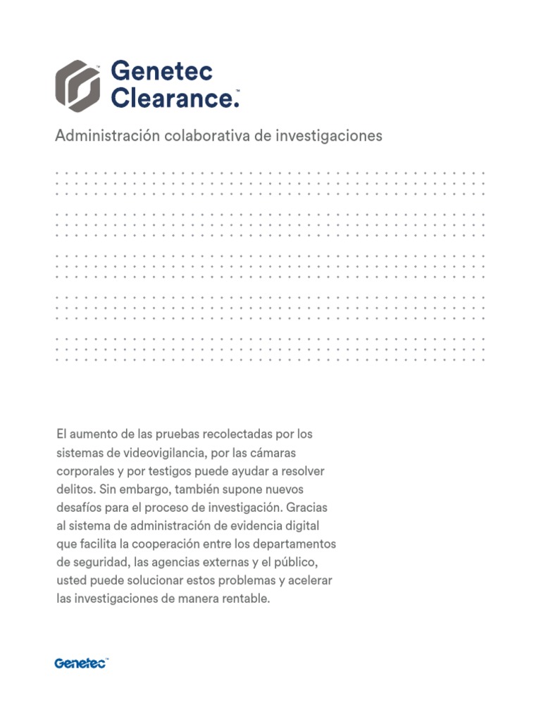 Genetec Clearance | PDF