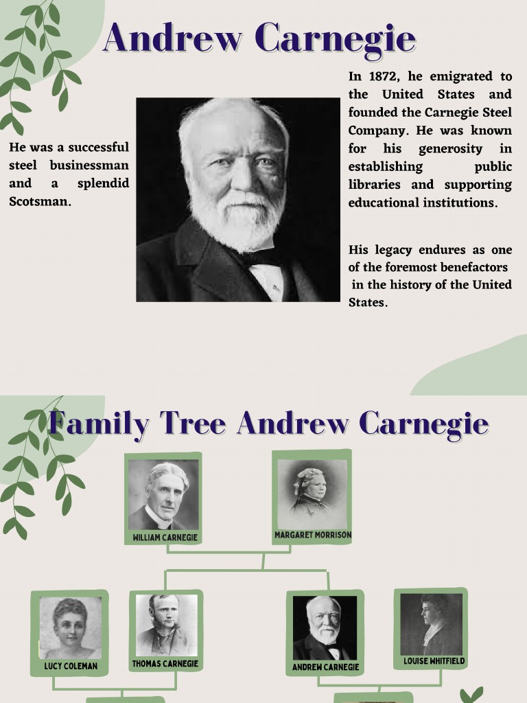 Family Tree Andrew Carnegie. | PDF