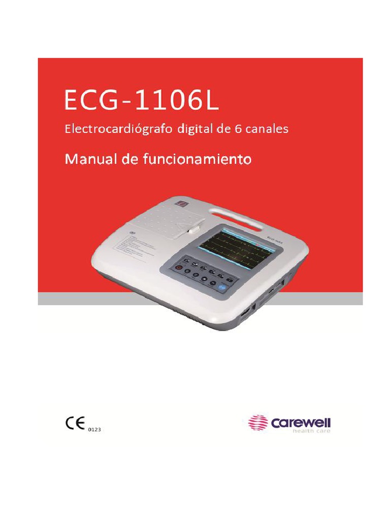 Electrocardiografo Carwell ECG-1106L | PDF