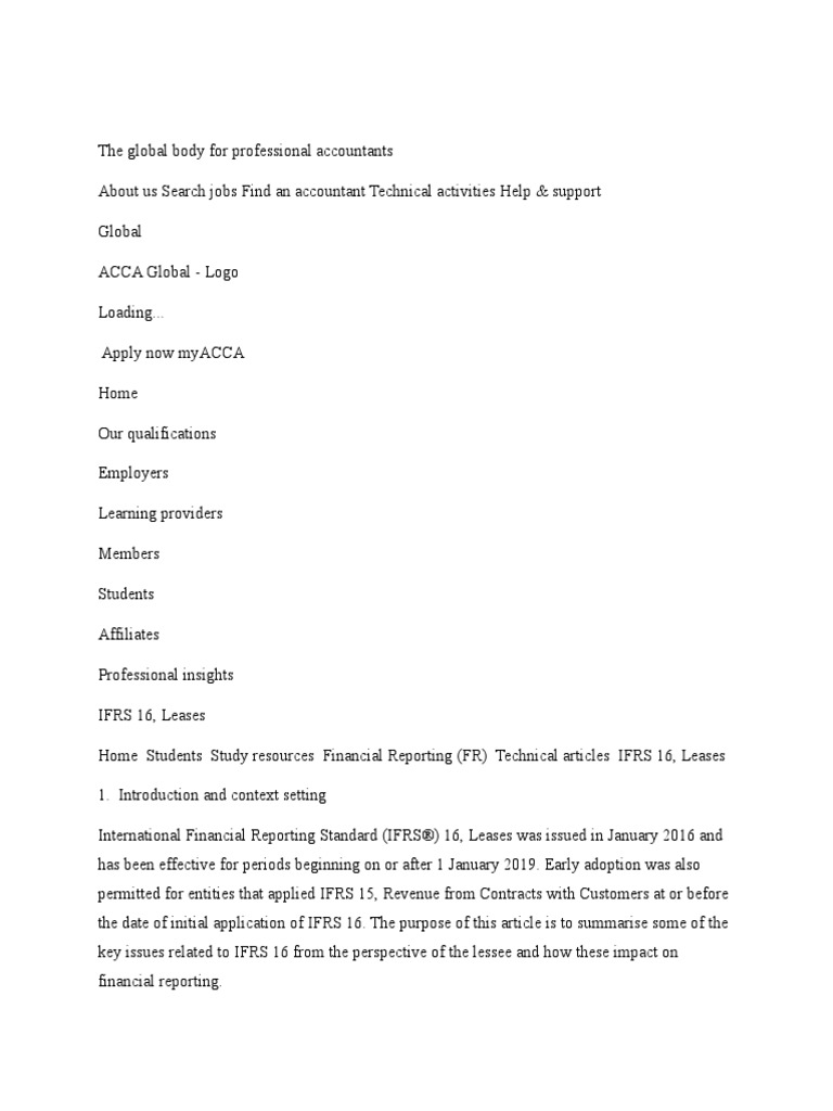 Lease Solution ACCA | PDF | Fair Value | Lease