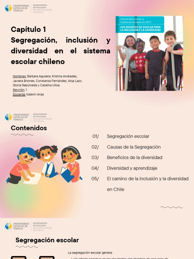Segregación, Inclusión y Diversidad | PDF | Inclusión (Educación) | Chile