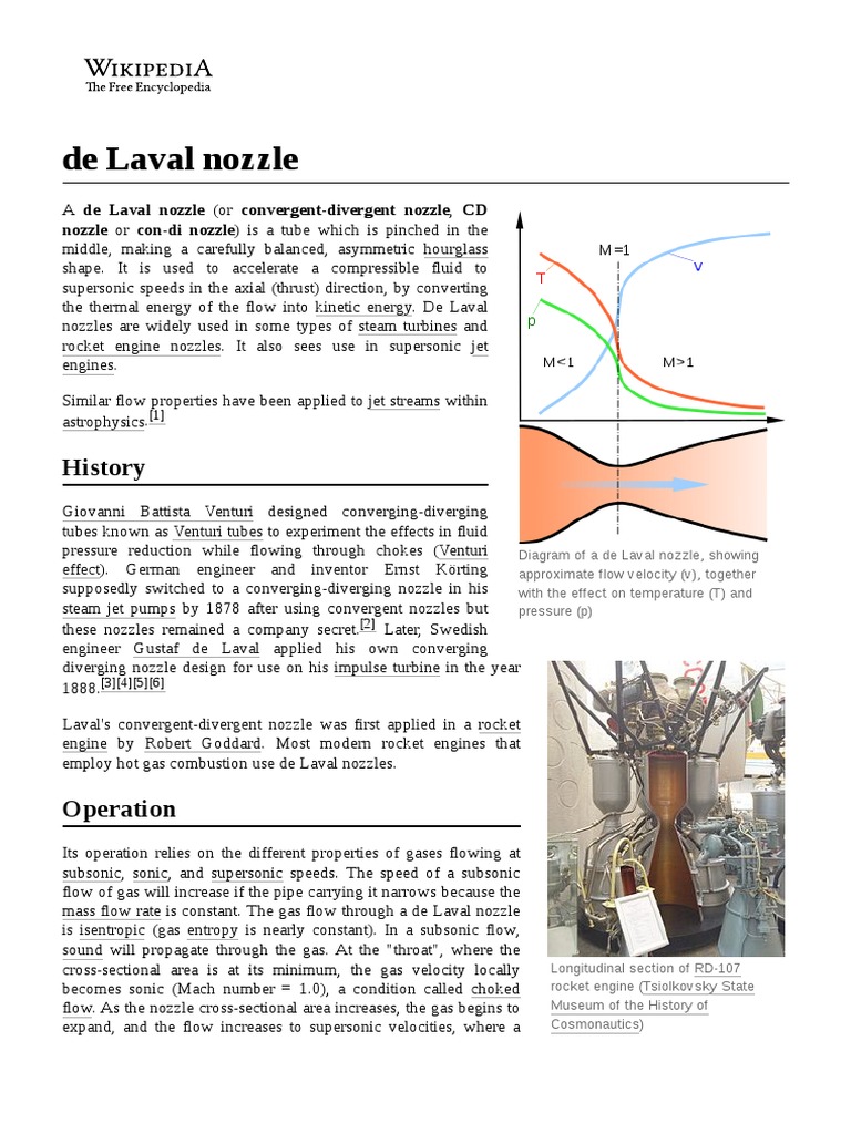 De Laval Nozzle | PDF | Soft Matter | Continuum Mechanics