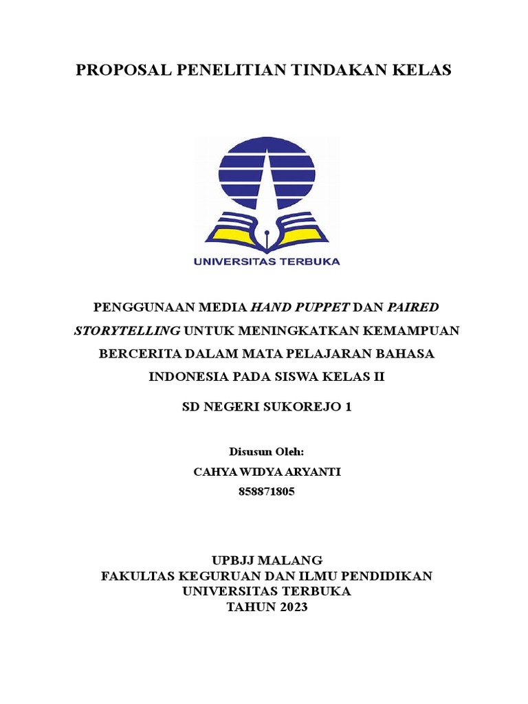Proposal PTK UT Cahya | PDF