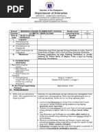 COT LESSON PLAN IN MATHEMATICS 3 Q4 Pagsukat NG Area Gamit Ang Angkop Na Yunit | PDF